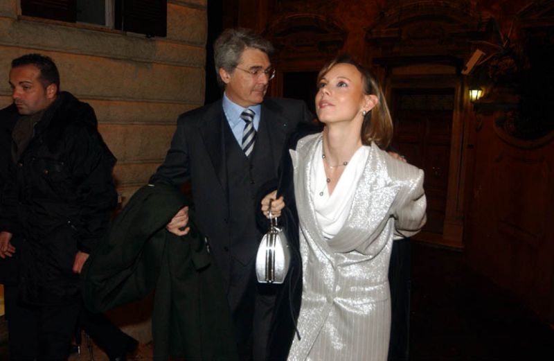 roberto castelli con la moglie sara u pizzi